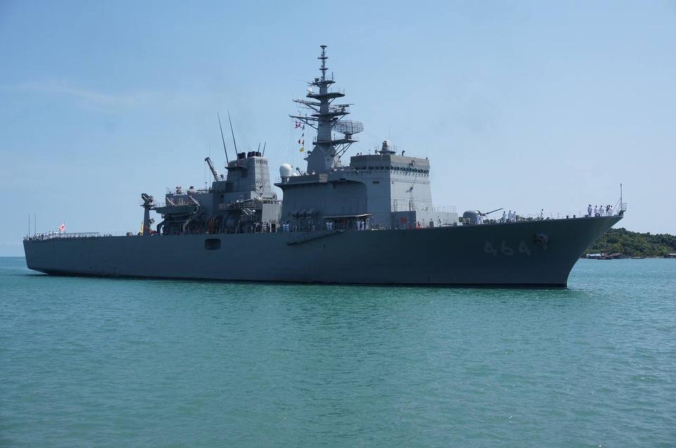 Japanese Navy Vessels “Bungo” and “Etazima” Call At Ream Naval Base ...